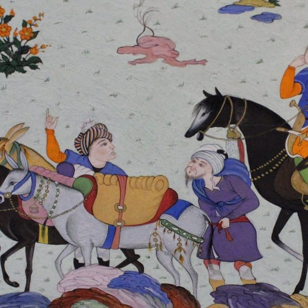 Iranian miniature painting (Negargari)," Zal and Phoenix" | Sermeh